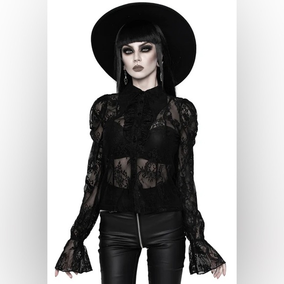 Killstar | Tops | Killstar Valentina Lace Blouse Xxl Nwt Discontinued | Poshmark